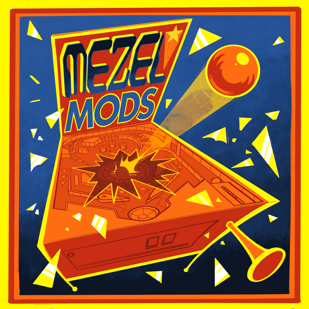 Mezel Mods Pinball Sticker