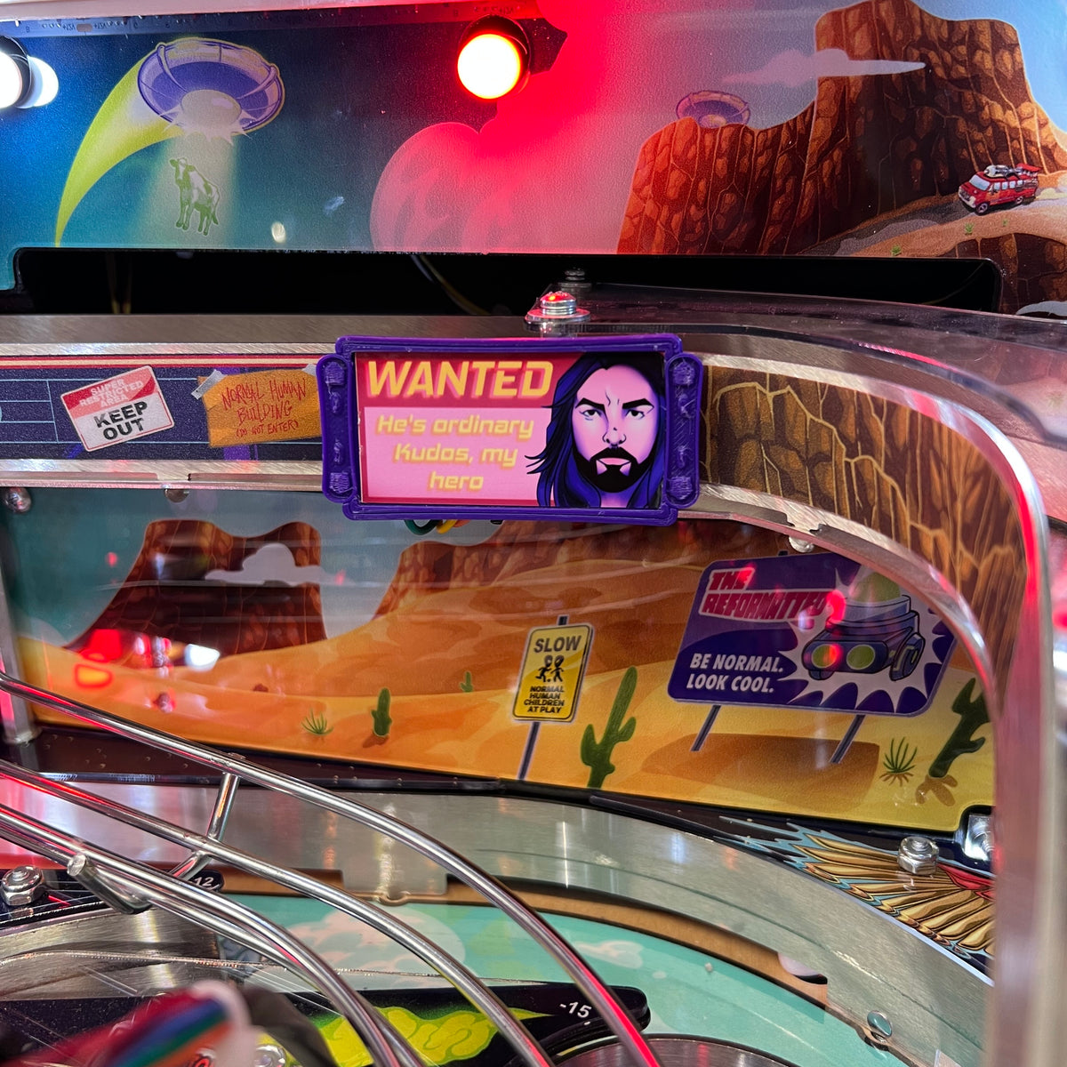 Foo Fighters Pinball Wanted Sign – Mezel Mods