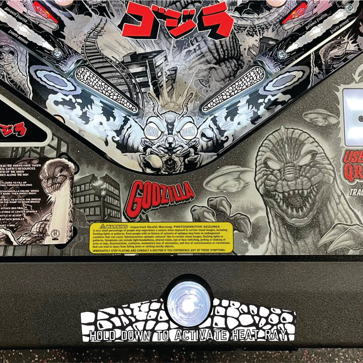 Godzilla 70th Anniversary Pinball Flipper Bat Toppers – Mezel Mods