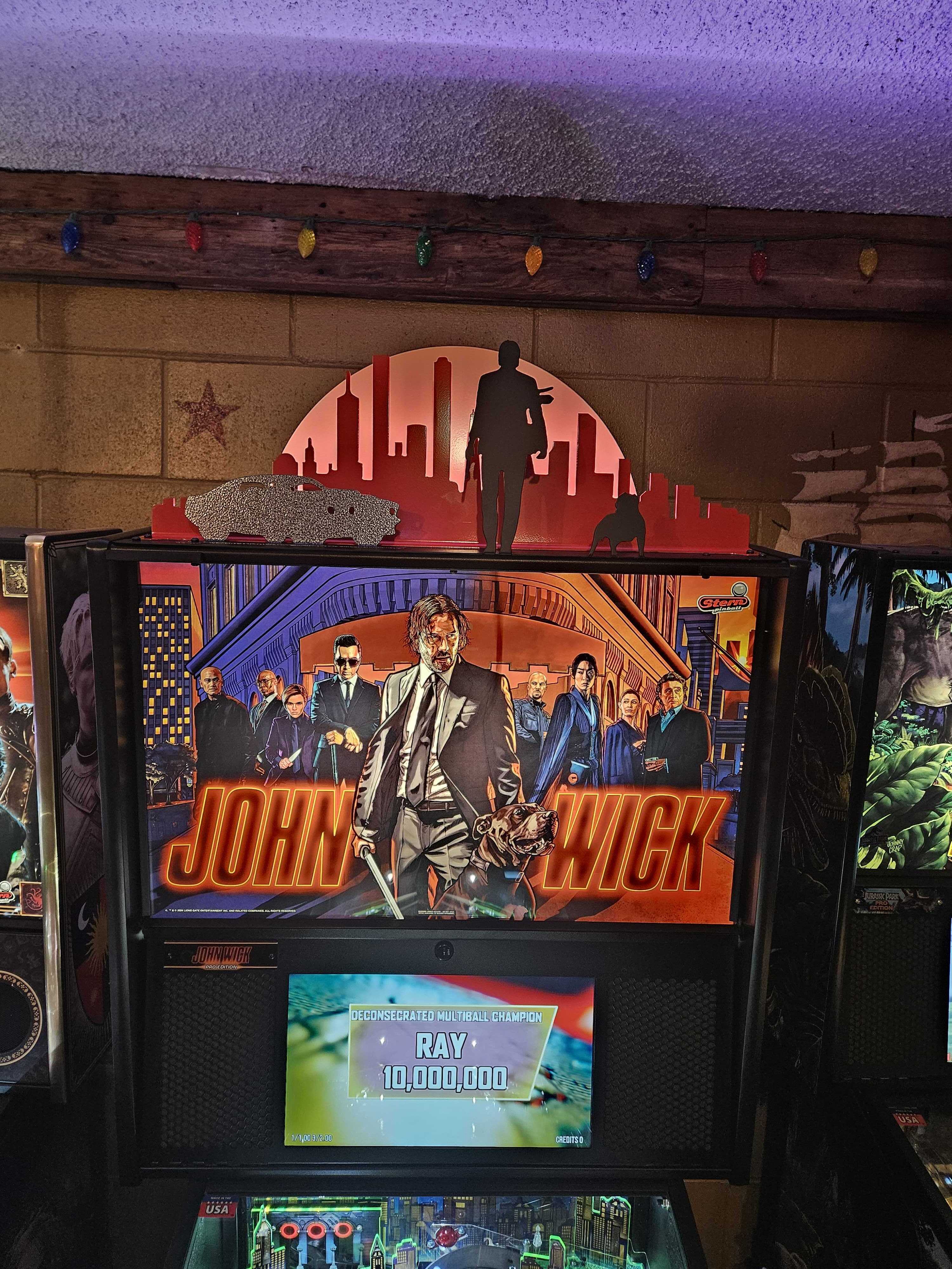 John Wick Pinball Silhouette Topper – Mezel Mods | Pinball Accessories