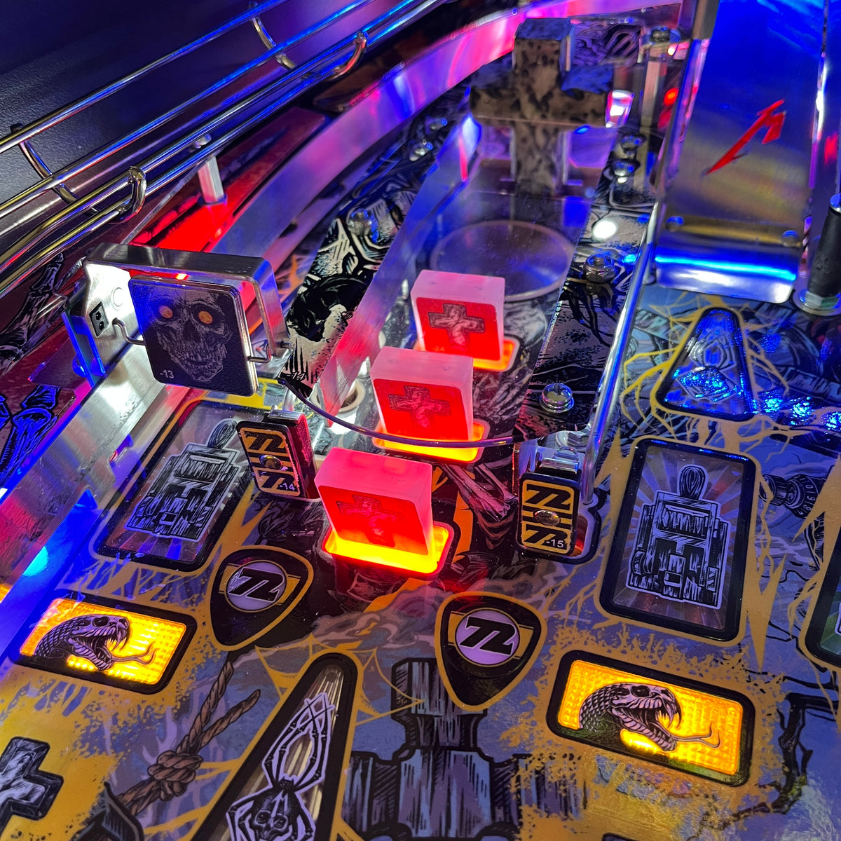 Metallica Remastered Pinball Drop Target Illumination – Mezel Mods