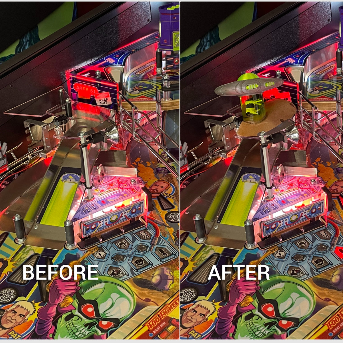 Foo Fighters Pinball UFO Prem/LE – Mezel Mods