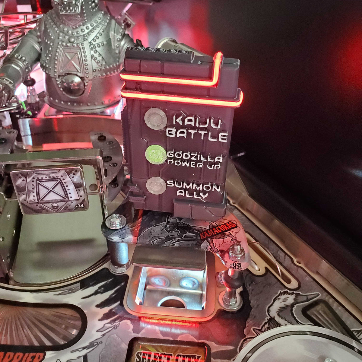 Godzilla 70th Anniversary Pinball Kaiju Sign| Mezel Mods