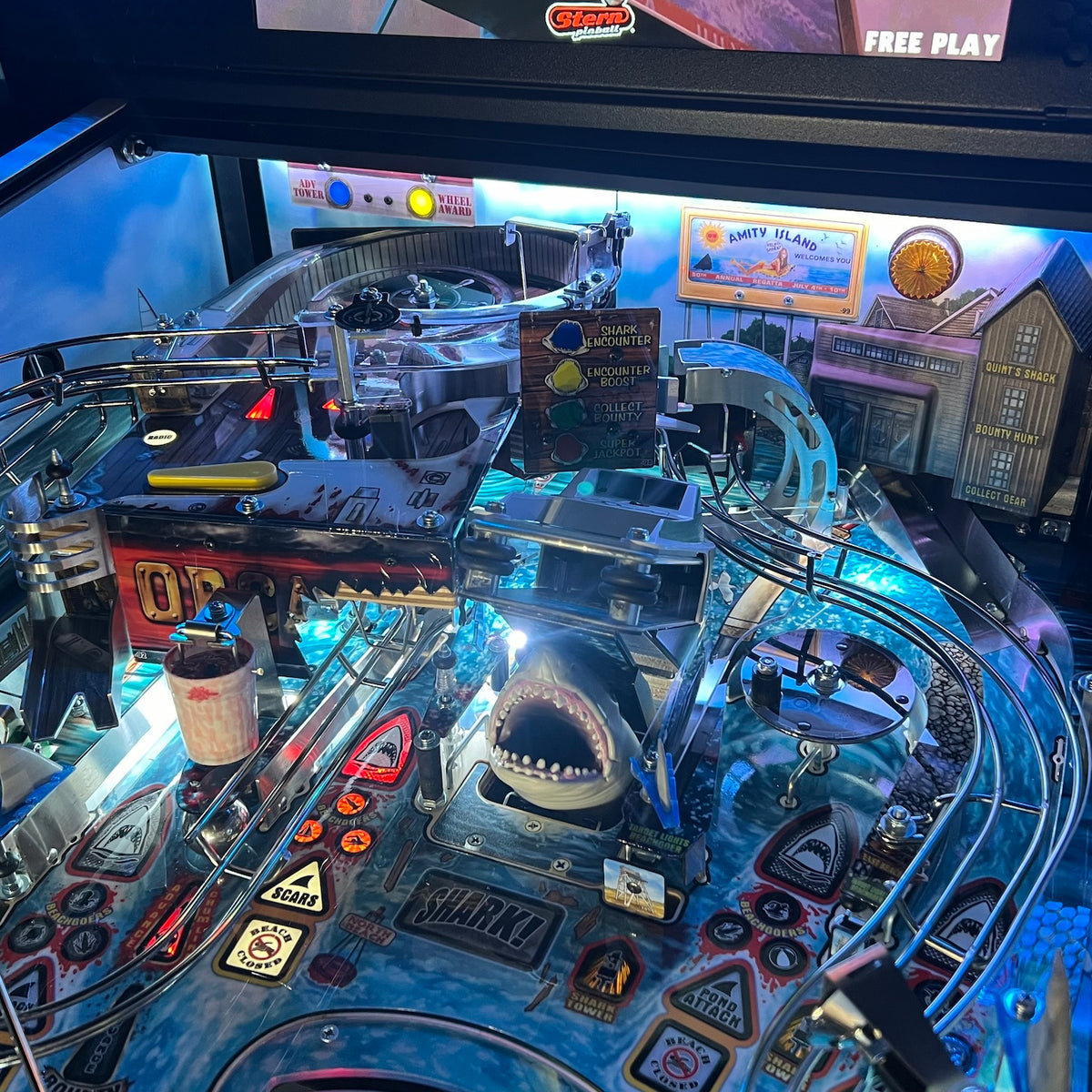 Jaws Pinball Backboard Illumination – Mezel Mods