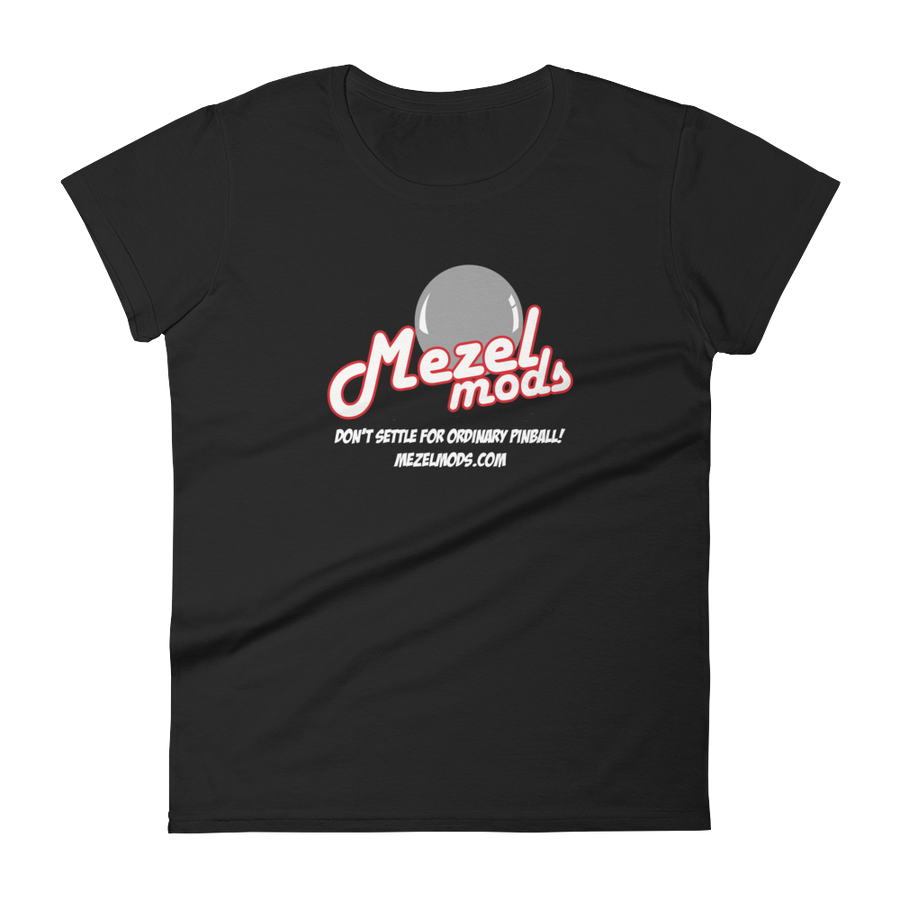 Mezel Mods Logo Pinball Tee Shirts- Women's