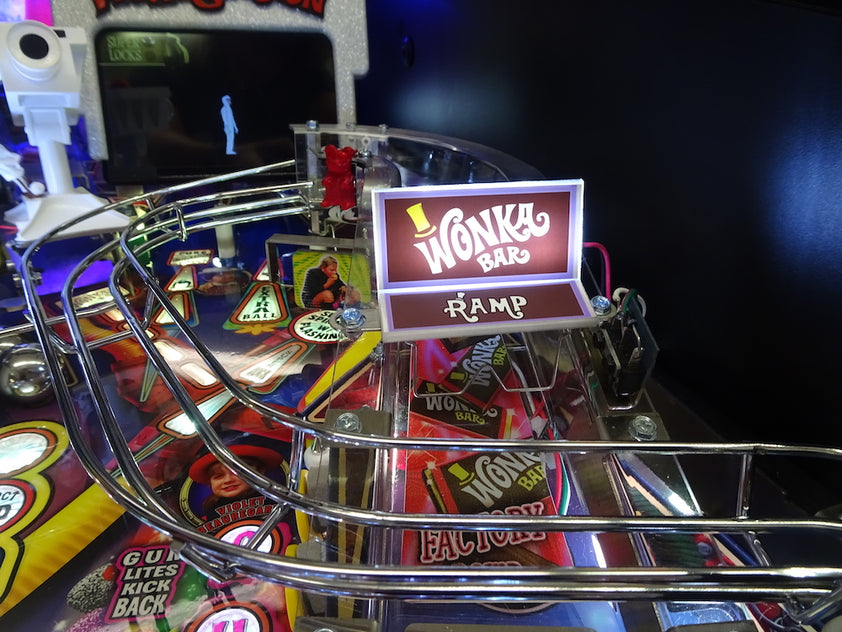 Willy Wonka Pinball Wonka Bar Sign – Mezel Mods | Pinball Accessories