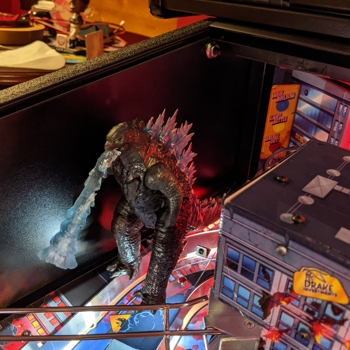 Godzilla Pinball Interactive Fire-Breathing Godzilla – Mezel Mods