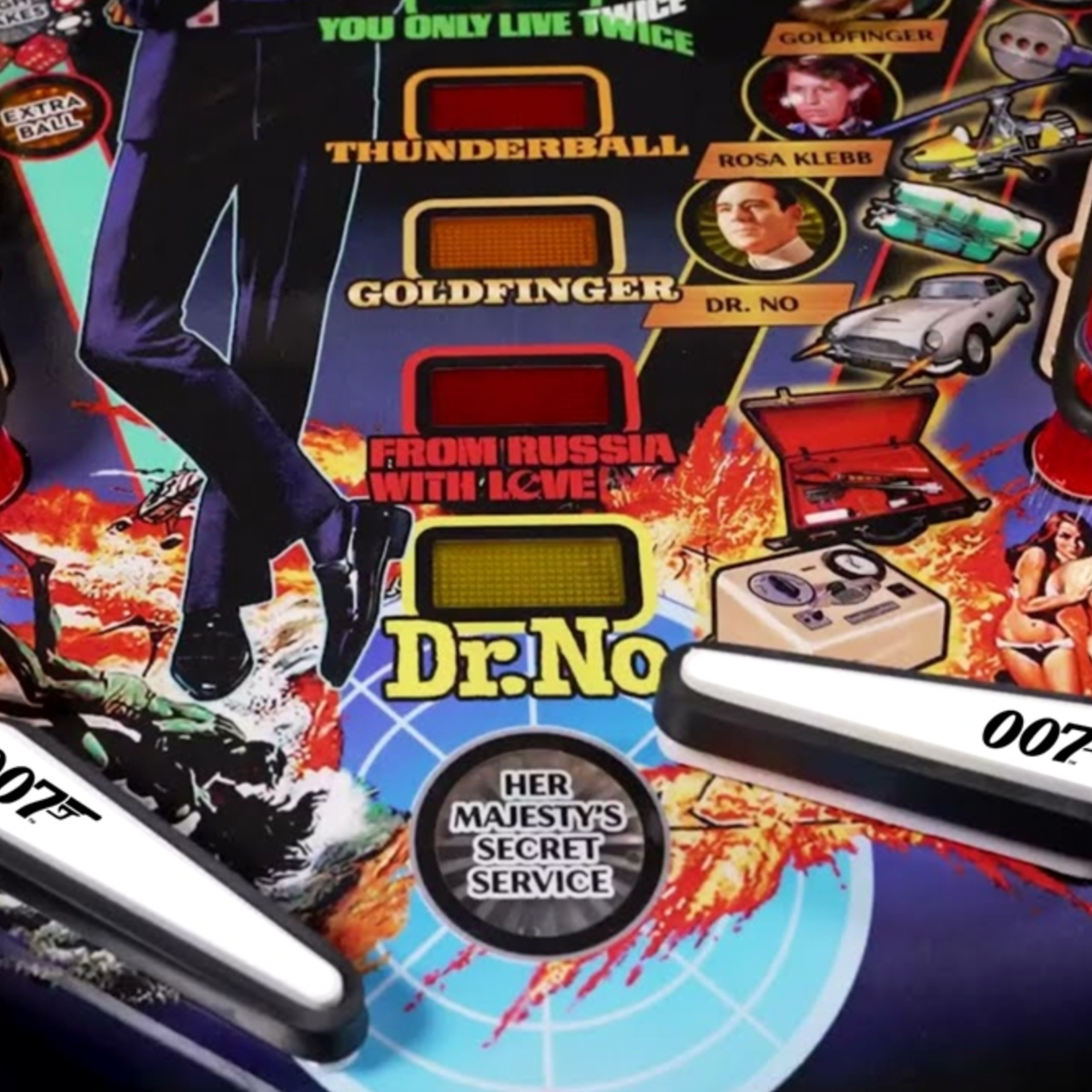 James Bond 007 Pinball Flipper Toppers – Mezel Mods