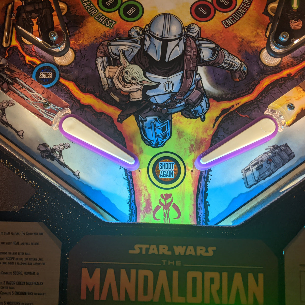 Mandalorian Pinball Trough Light Kit – Mezel Mods