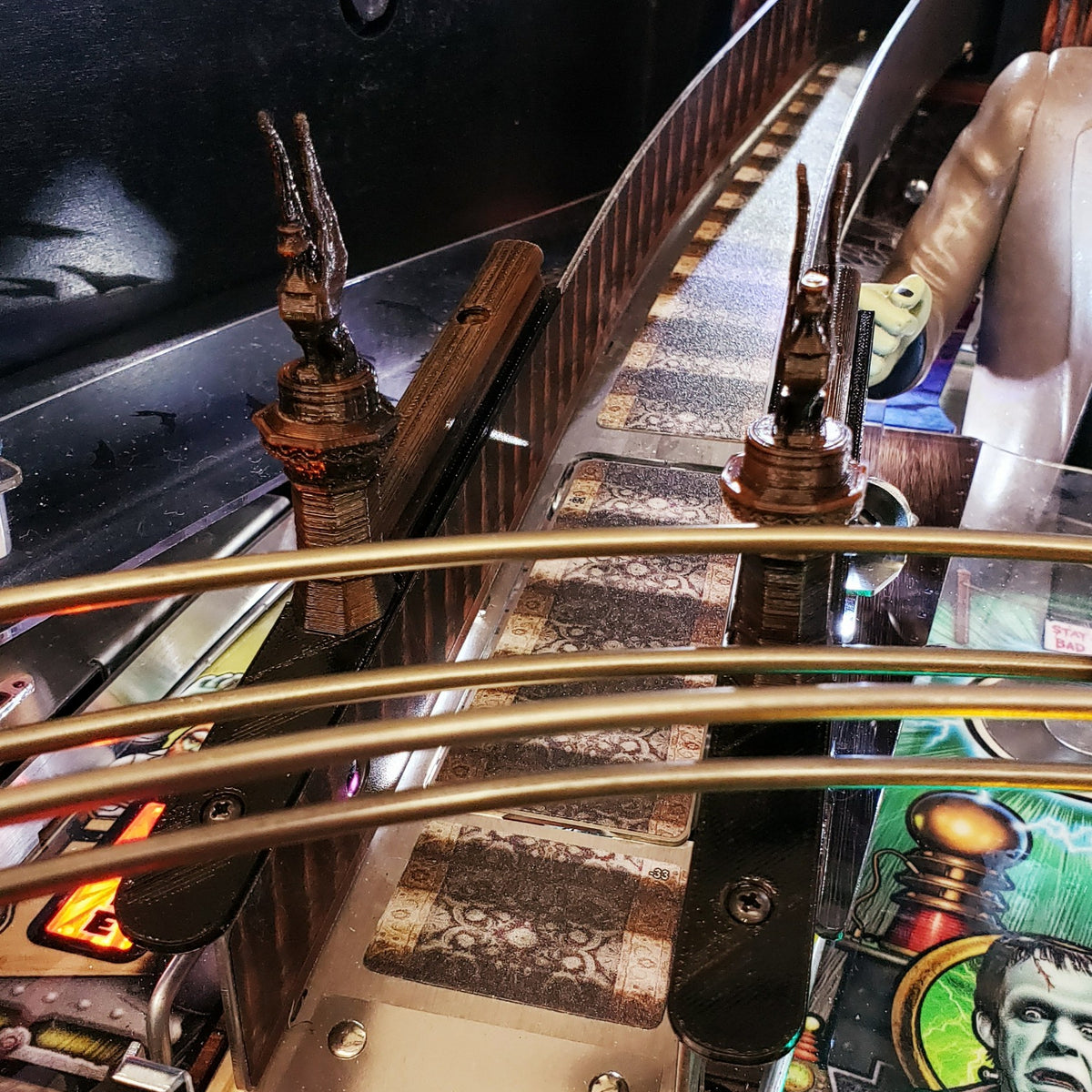 The Munsters Pinball Staircase Railing – Mezel Mods